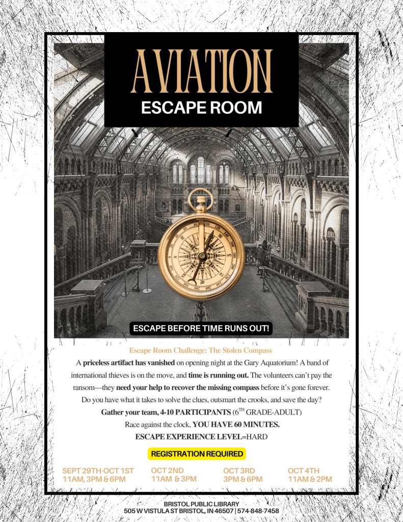 AVIATION ESCAPE ROOM | Bristol Public Library